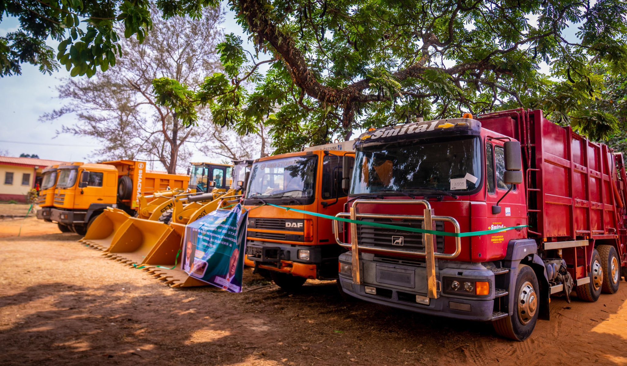 Edo Gov, Okpepholo commissions waste management trucks, machines ...